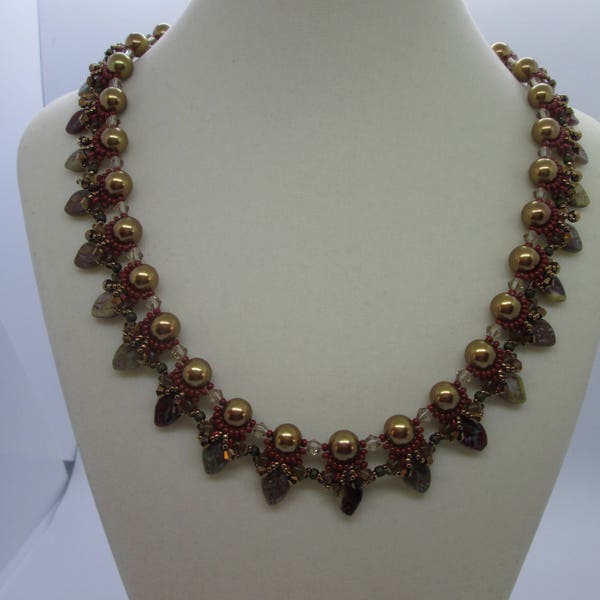 Rust Color Necklace - Etsy