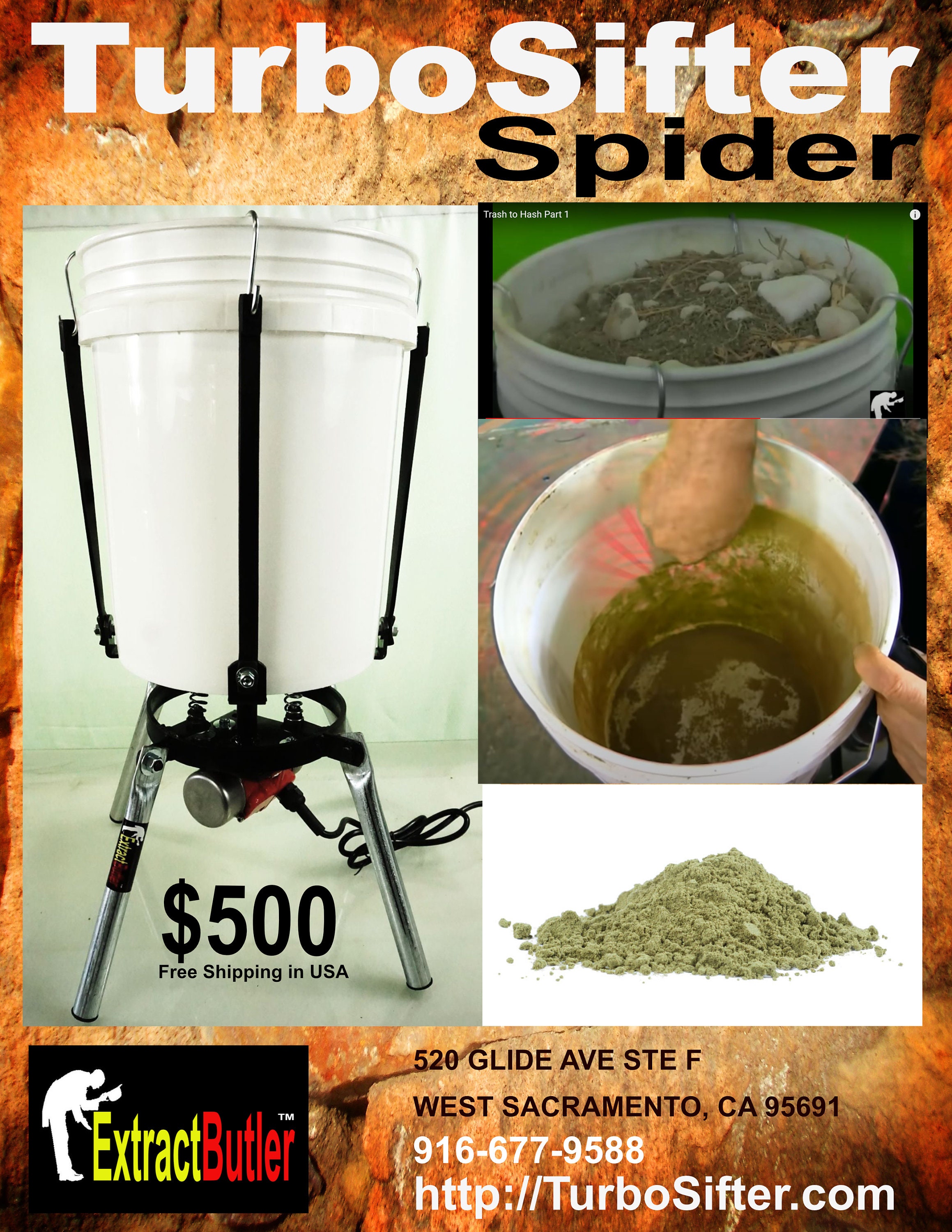 TurboSifter SPIDER by Extract Butler - Vibrator Sifting Machine