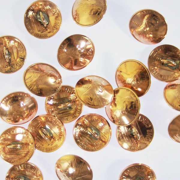 Copper Buttons - Etsy