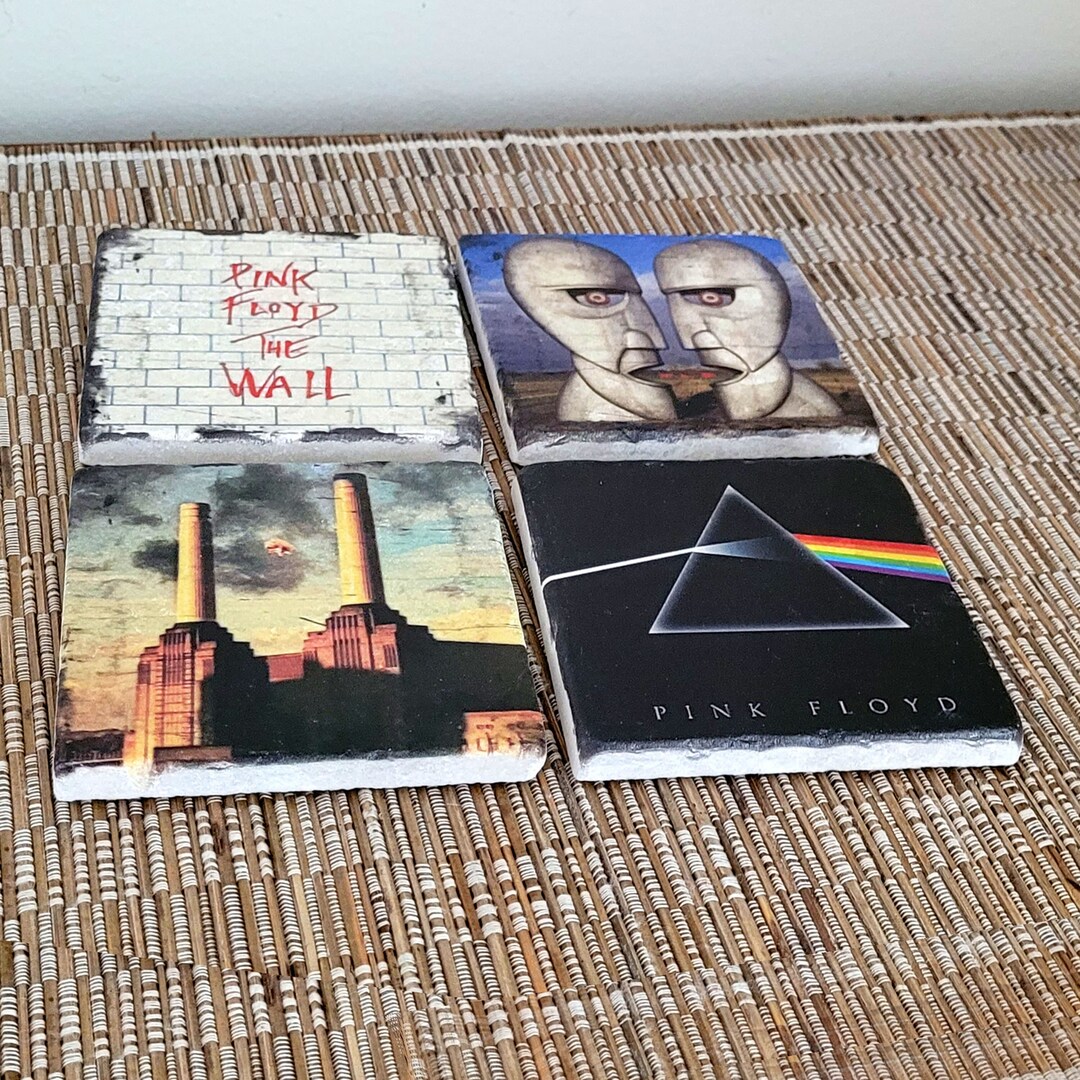 Pink Floyd, Coaster Set, Music Lover Gifts, Gift for Dad, Man Cave ...