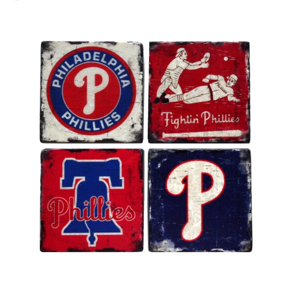 Philadelphia Phillies Coasters Phillies Coasters Baseball - Etsy