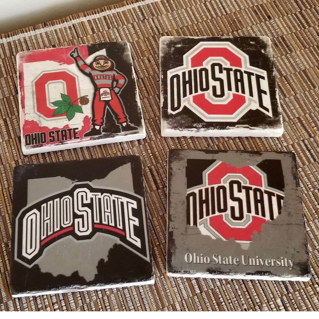 Ohio State Coasters Ohio Buckeyes Ohio Football Man Cave - Etsy