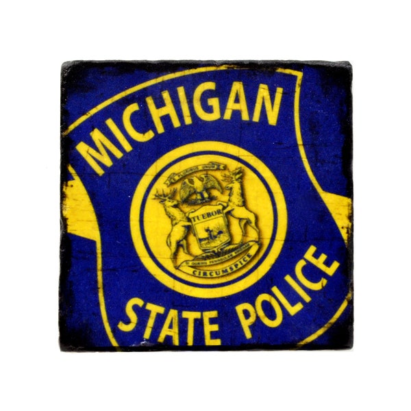 Michigan State Police Badge Svg - Etsy