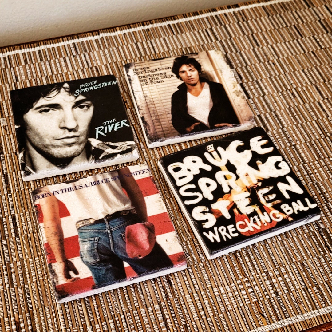 Bruce Springsteen, Coaster Set, Music Lover Gifts, Gift for Dad, Man ...