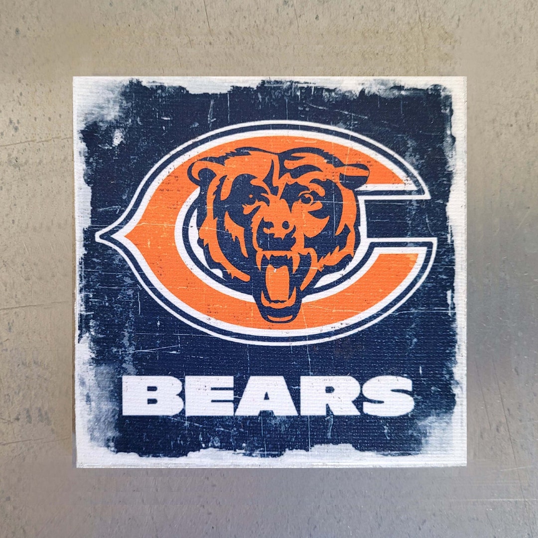 Chicago Bears, Baseball Magnet, Man Cave Decor, Office Decor, Birthday ...