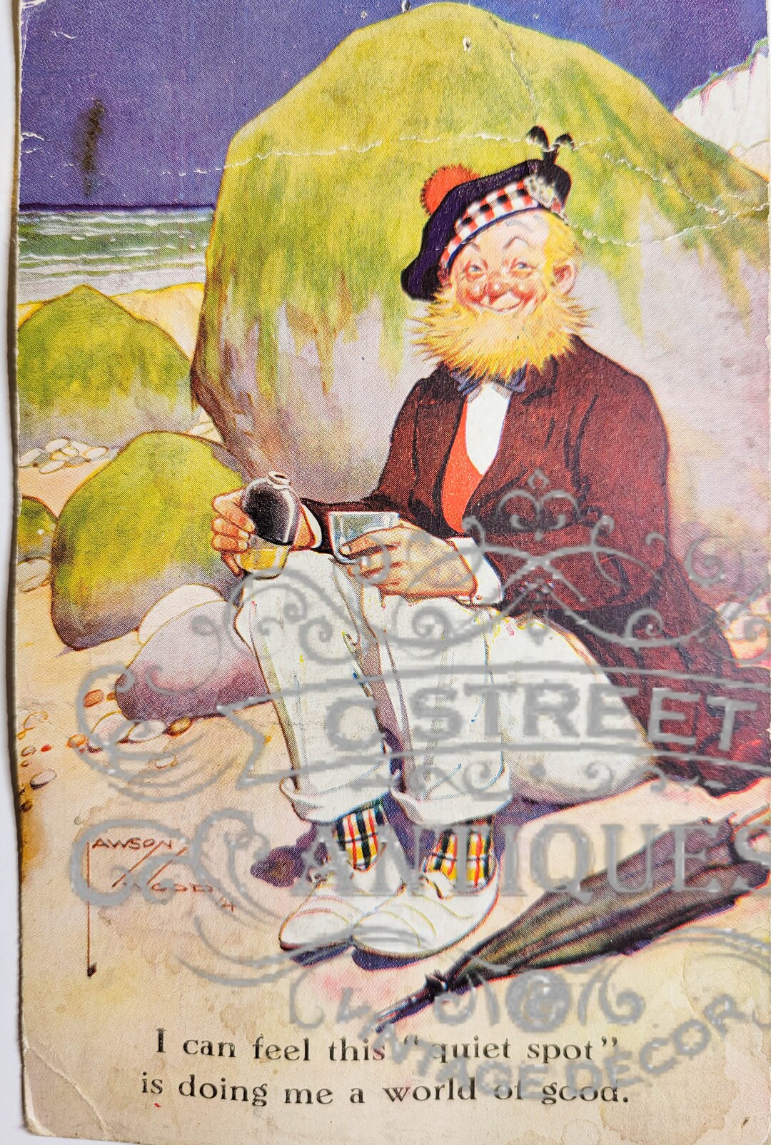 Funny Vintage Post Card, Digital File, Postcard, Antique, Graphic ...