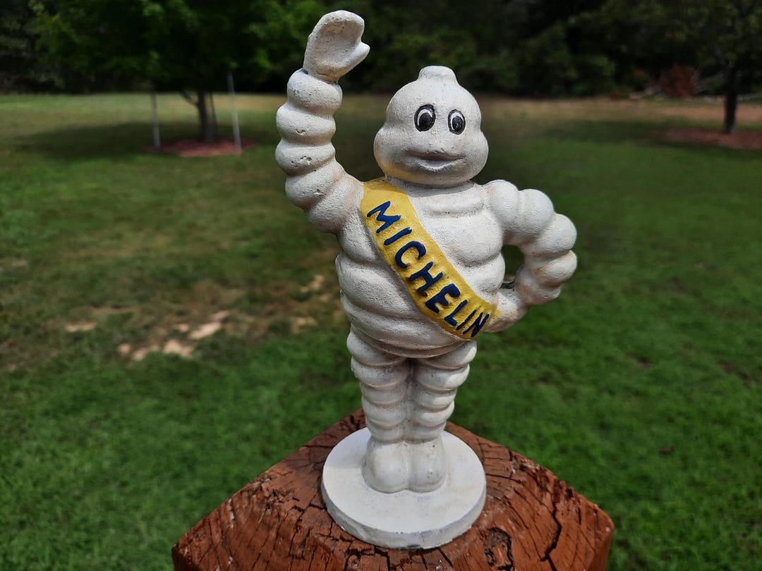 7 Inch Cast Iron Painted MICHELIN MAN Advertising Promotional BIBENDUM ...