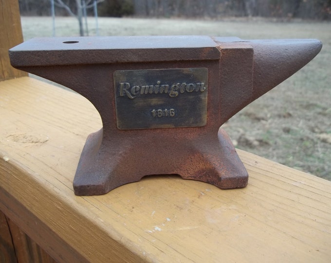 Large Heavy Cast Iron Remington 1816 Anvil Blacksmith Tool 6 1/2 Pounds ...
