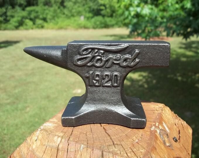 Cast Iron FORD 1920 Mini Anvil Salesman Sample Blacksmith Tool Car ...