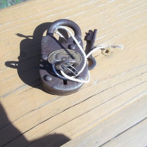 Miniature Mini Cast Iron Colt Pistol Case Cabinet Lock & Keys | Etsy