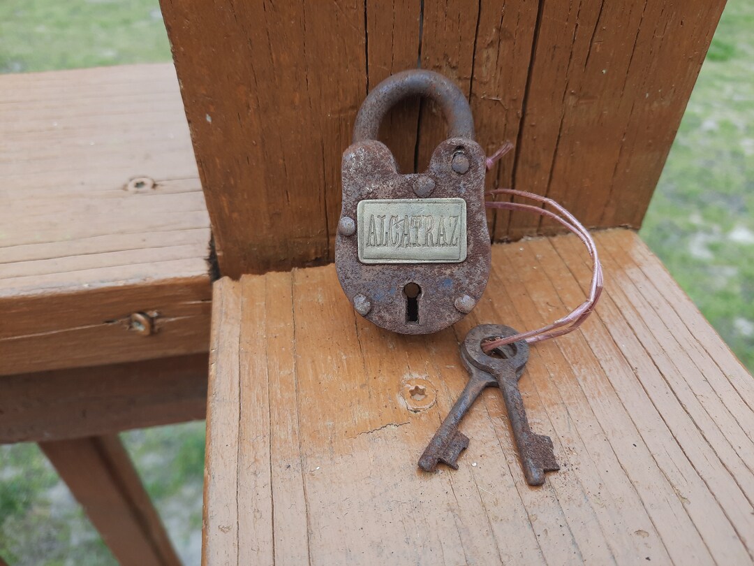Miniature Mini Cast Iron Alcatraz Prison Lock & Keys Padlock - Etsy
