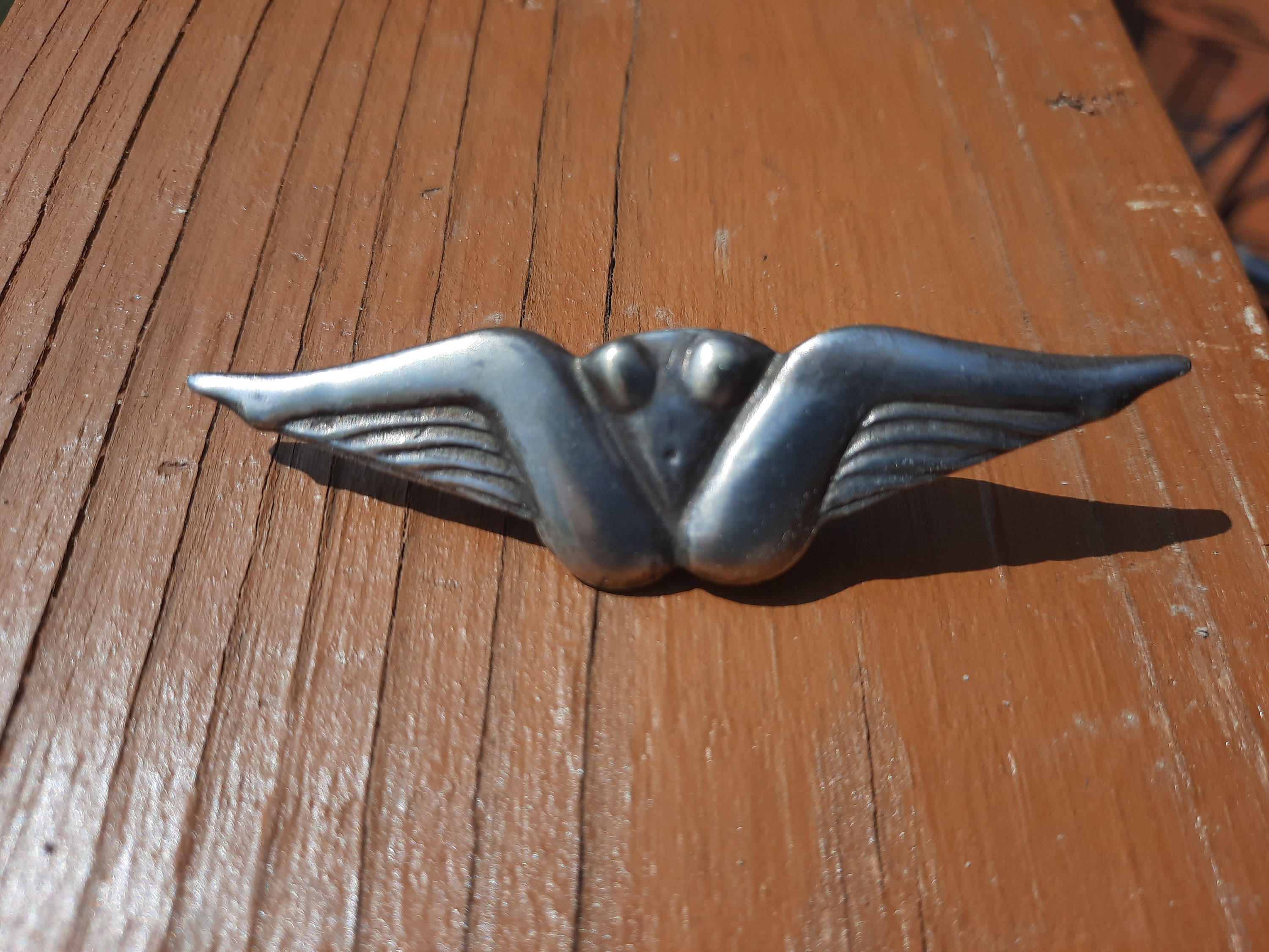 Harley Davidson Biker Spread Eagle Legs Mile High Bush Pilot Badge Pin ...