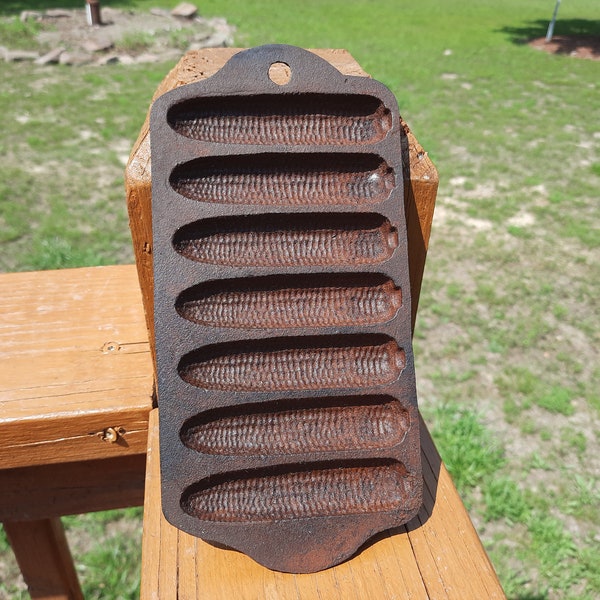 Cast Iron Cornstick Pan - Etsy