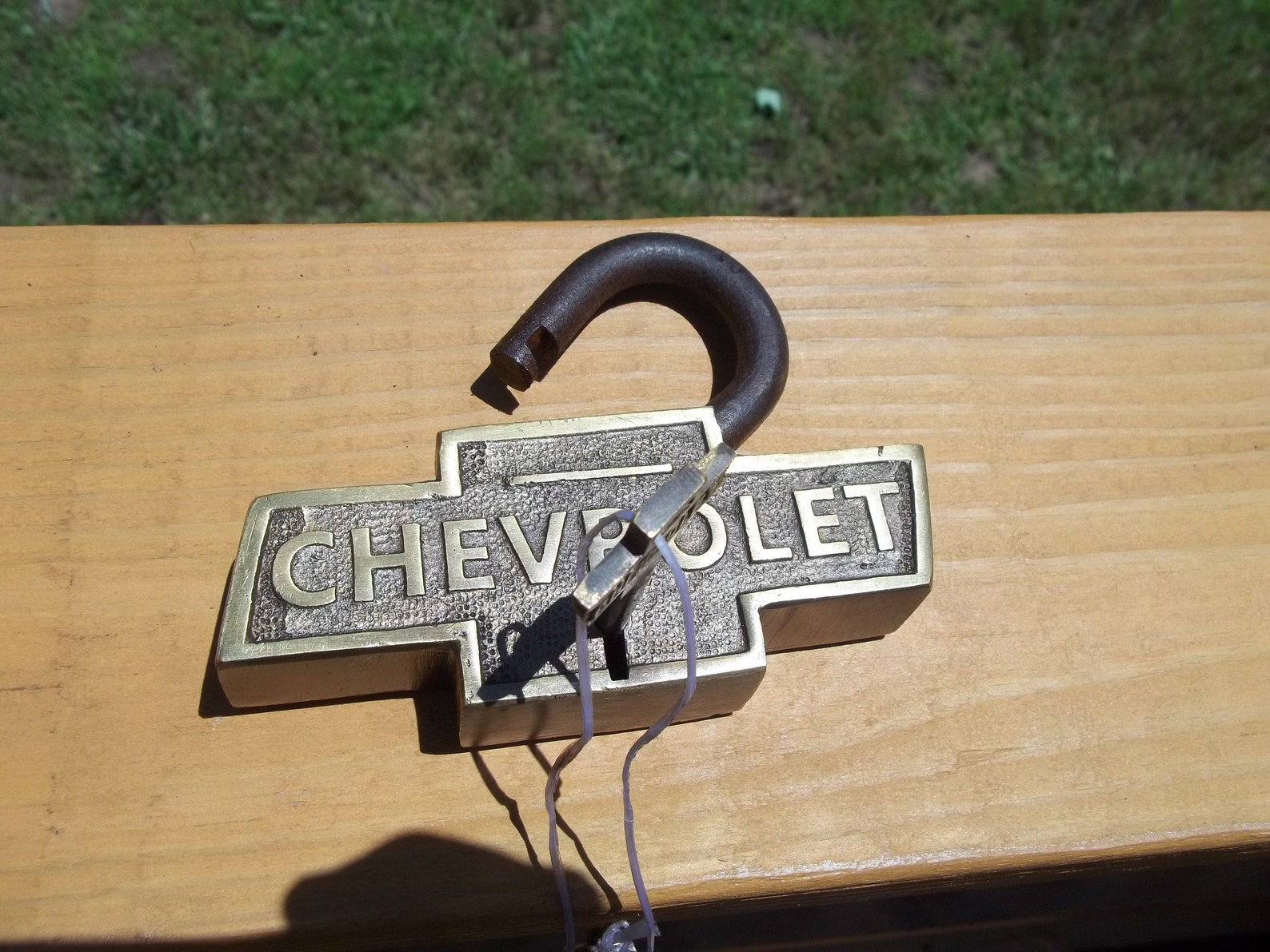 Large Heavy Brass CHEVROLET Chevy Lock Padlock & 2 Keys Both - Etsy