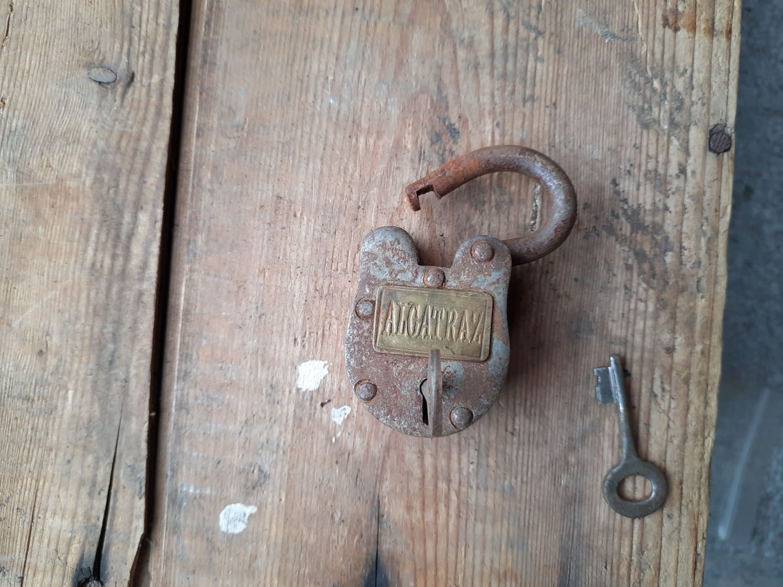 Miniature Mini Cast Iron Alcatraz Prison Lock & Keys Padlock - Etsy