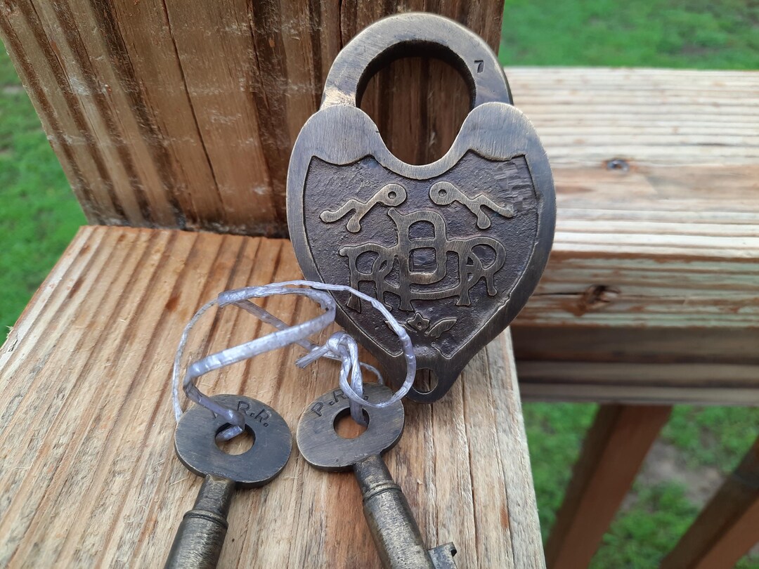 Heavy Brass PRR Railroad Lock PENNSYLVANIA RAILROAD Padlock Railway ...