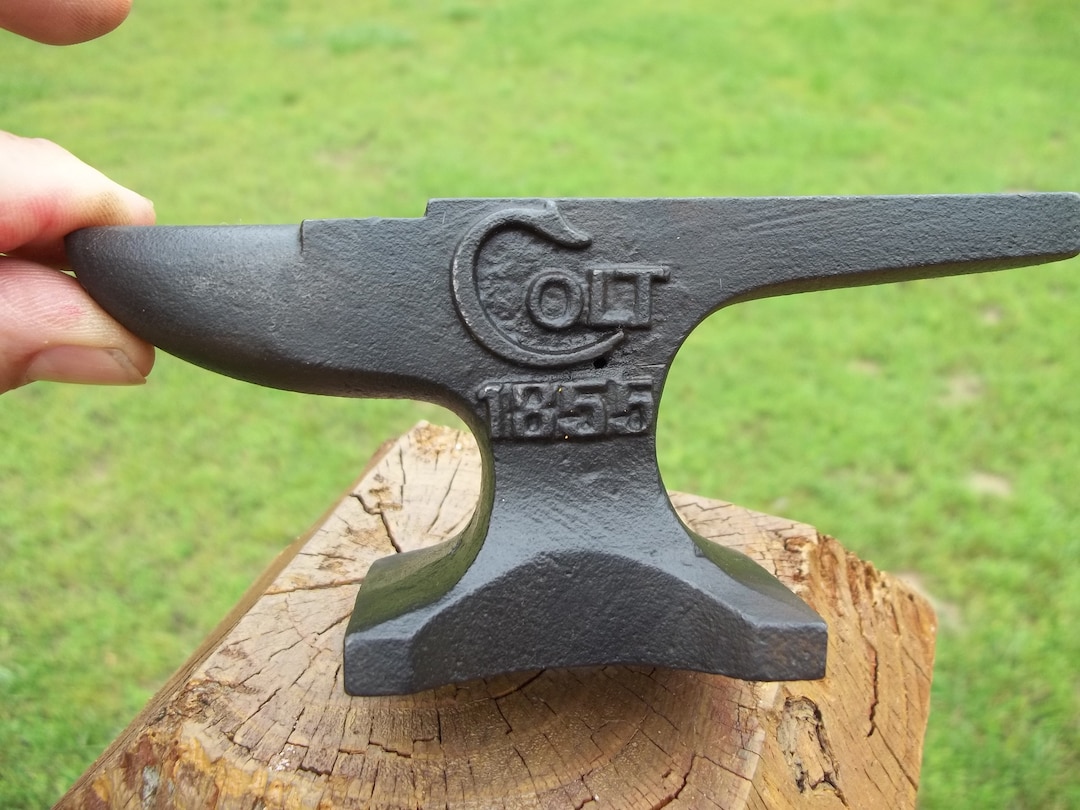 Cast Iron COLT 1855 Mini Anvil Salesman Sample Blacksmith Tool Small ...