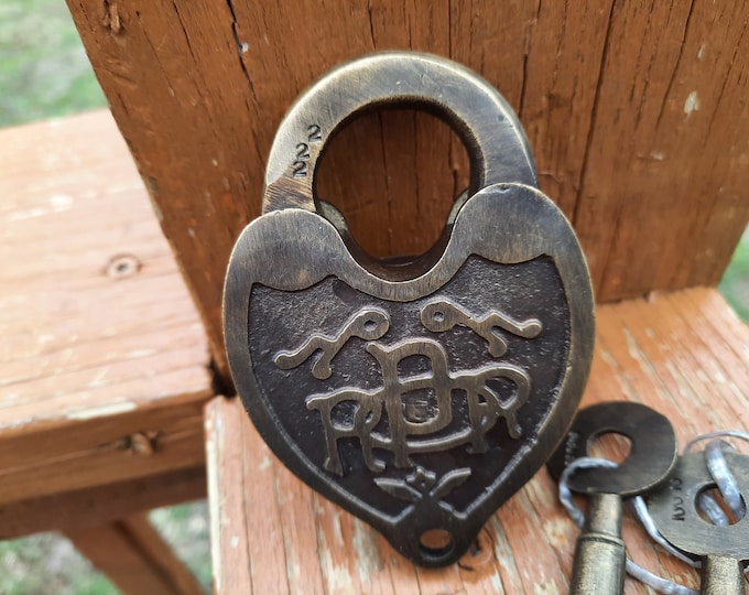 Heavy Brass PRR Railroad Lock PENNSYLVANIA RAILROAD Padlock Railway ...