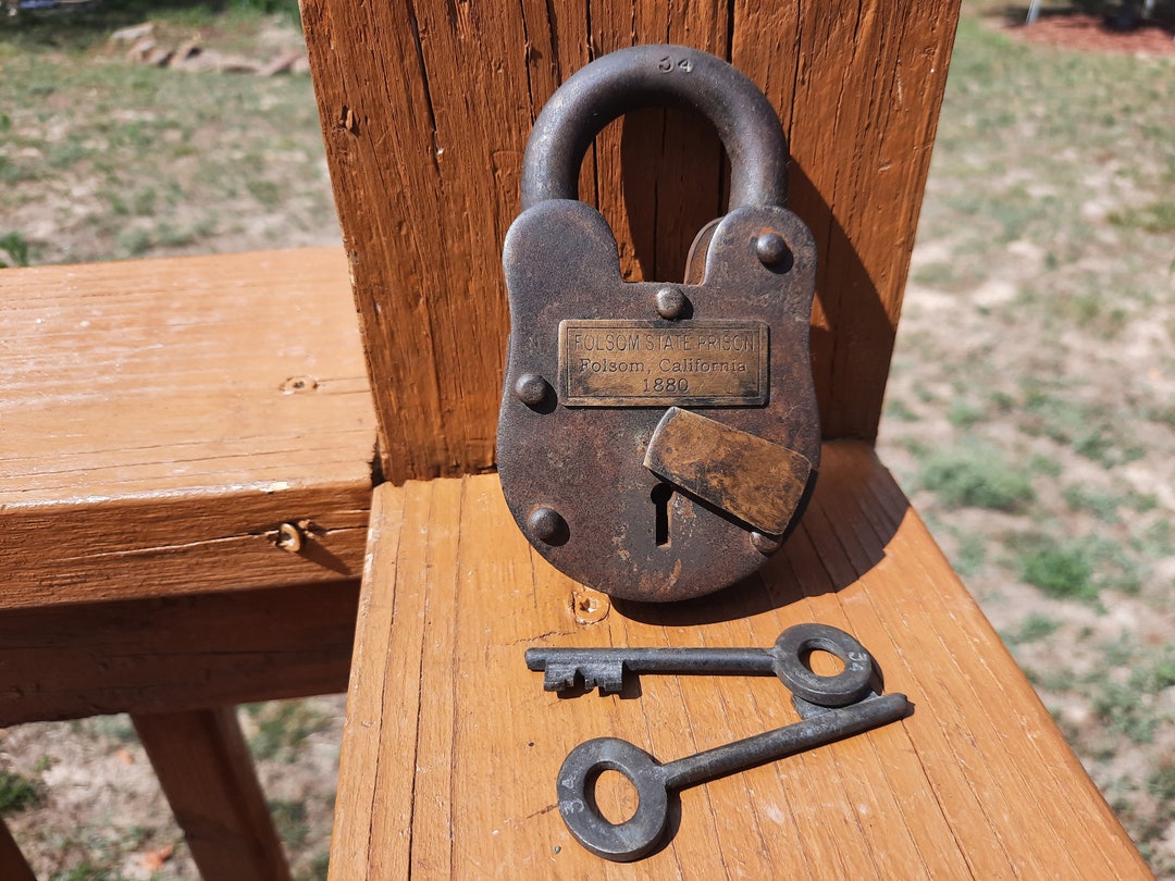 Heavy Iron Folsom State PRISON Folsom California 1880 Padlock - Etsy