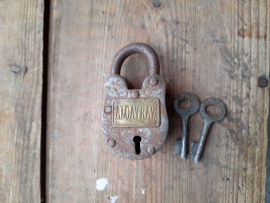 Miniature Mini Cast Iron Alcatraz Prison Lock & Keys Padlock - Etsy