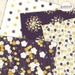 Navy Blue and Yellow Floral Digital Paper Pack Dandelion - Etsy