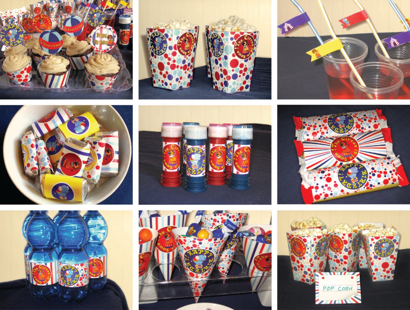 Circus Food Decoration Party Theme – DIY Printables Package - Carnival ...