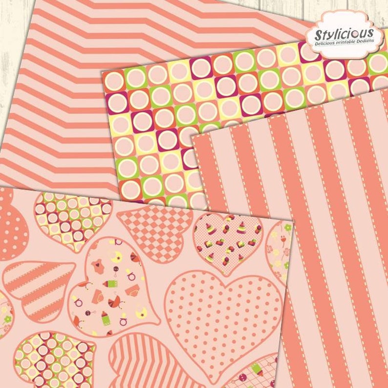 Baby Girl - Baby Shower- Baby Digital Paper - Printable Paper ...