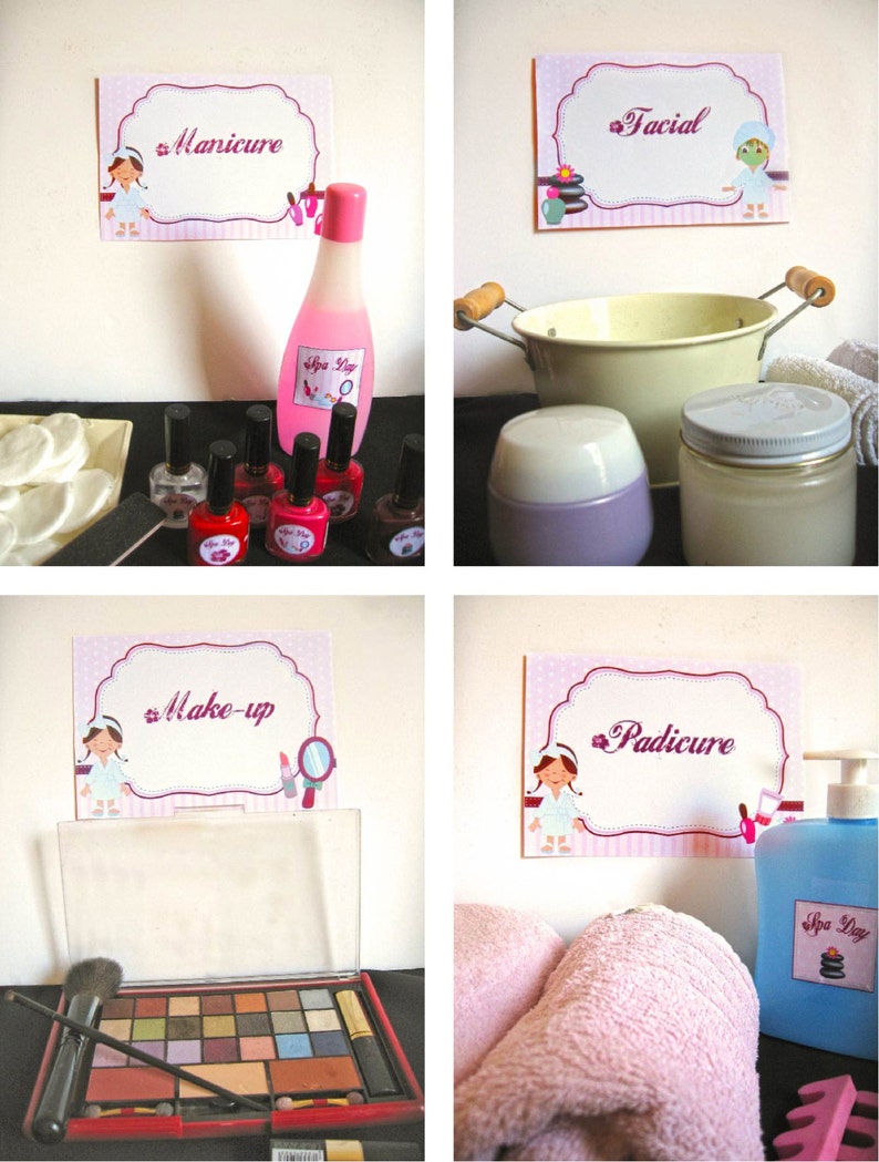 Spa Day Birthday Party Theme – DIY Full Package Printable ...
