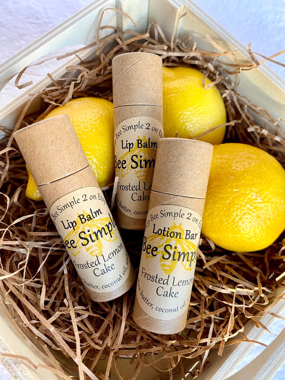 Zero Waste Lip Balm Lemon Bee Gift - Etsy