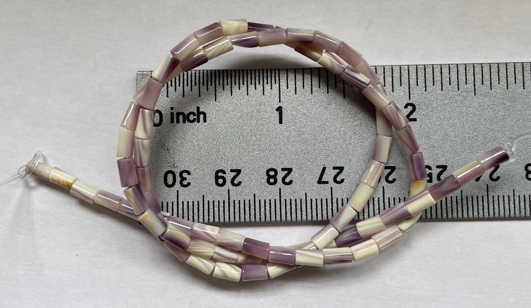 Pale Tube 3x5mm Quahog Wampum Beads 16 - Etsy