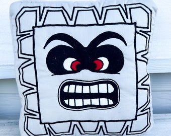 Thwomp mario svg - Etsy Nederland