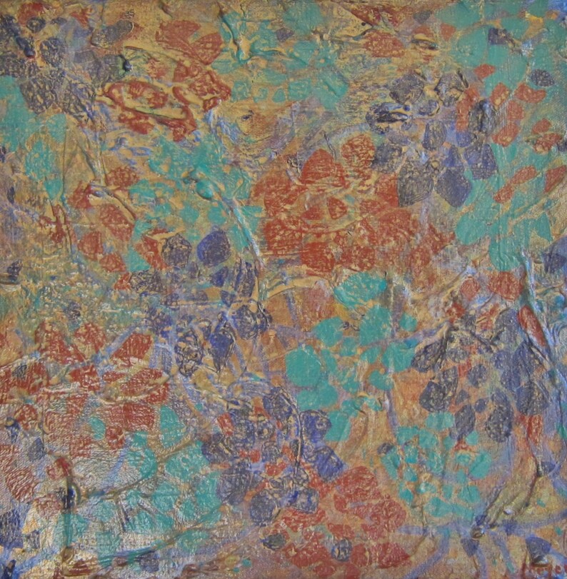 GOLD DUST FLOWERS #3 -- Gold Leaf, Variegated Multi-colored Leaf ...