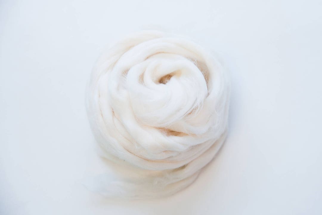 1 Lb. Raw Organic Cotton Sliver, Roving, Spinning - Etsy