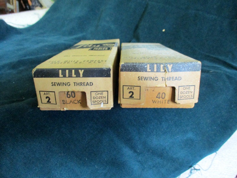 Lily Sewing Thread on Foam Spools in Original Shipment Boxes - Etsy