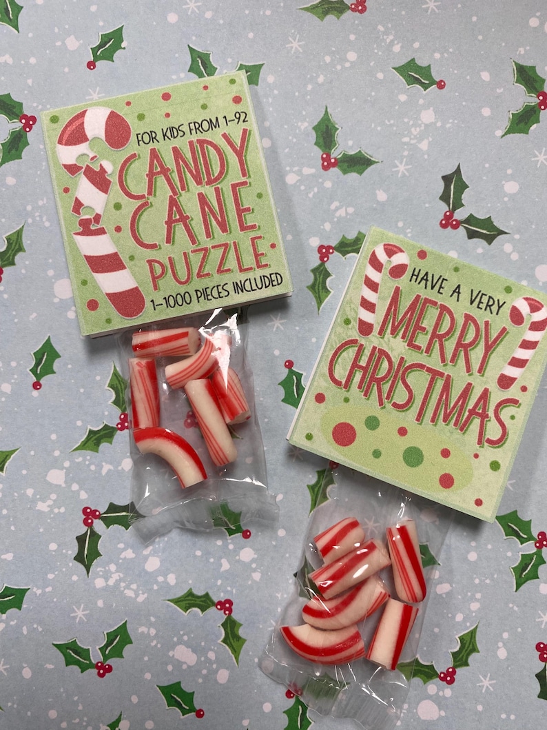 Candy Cane Puzzle - Etsy