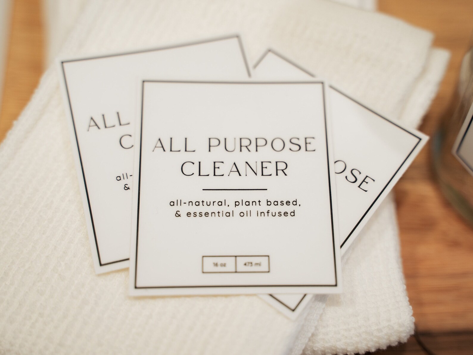 All Purpose Cleaner Label - Set of 1 | Modern Vinyl Design | All ...