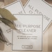 All Purpose Cleaner Label - Set of 1 | Modern Vinyl Design | All ...