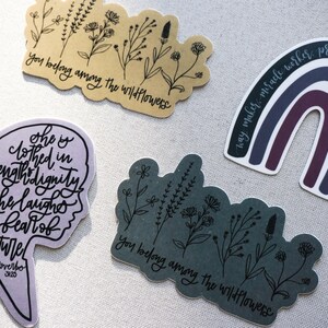 Proverbs 31 Sticker | She is Clothed in Strength & Dignity | Waterproof ...