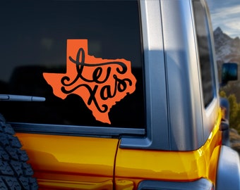 Texas State Car Decal - Etsy