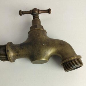 Large Antique Faucet Tap Architectural Sink Industrial Barn Country ...