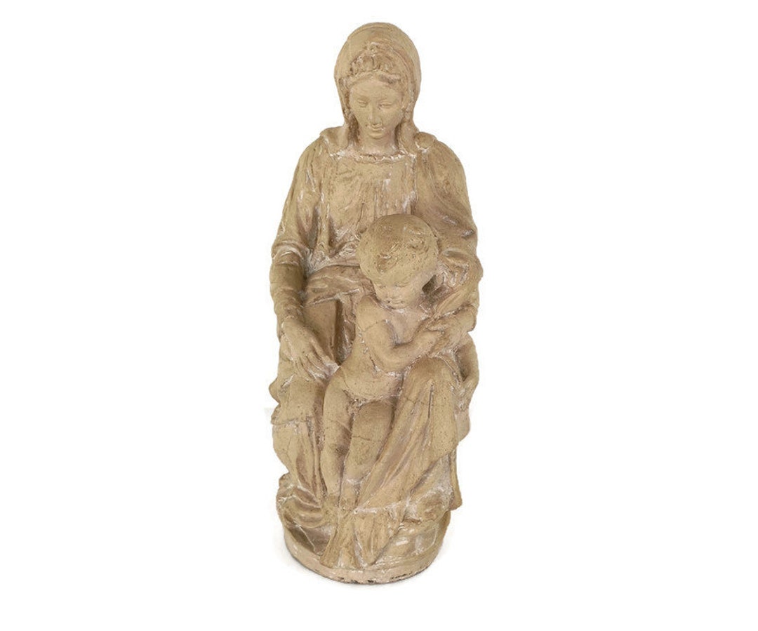 Michelangelo Buonarrati Madonna Lady Virgin Mary Infant Sedes ...