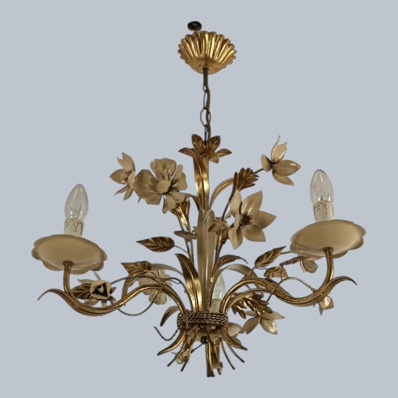 Vintage Tole Chandeliers - Etsy