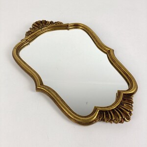 Gorgeous Vintage Mirror Shell Plaster Wooden Frame Rococo Style Baroque ...