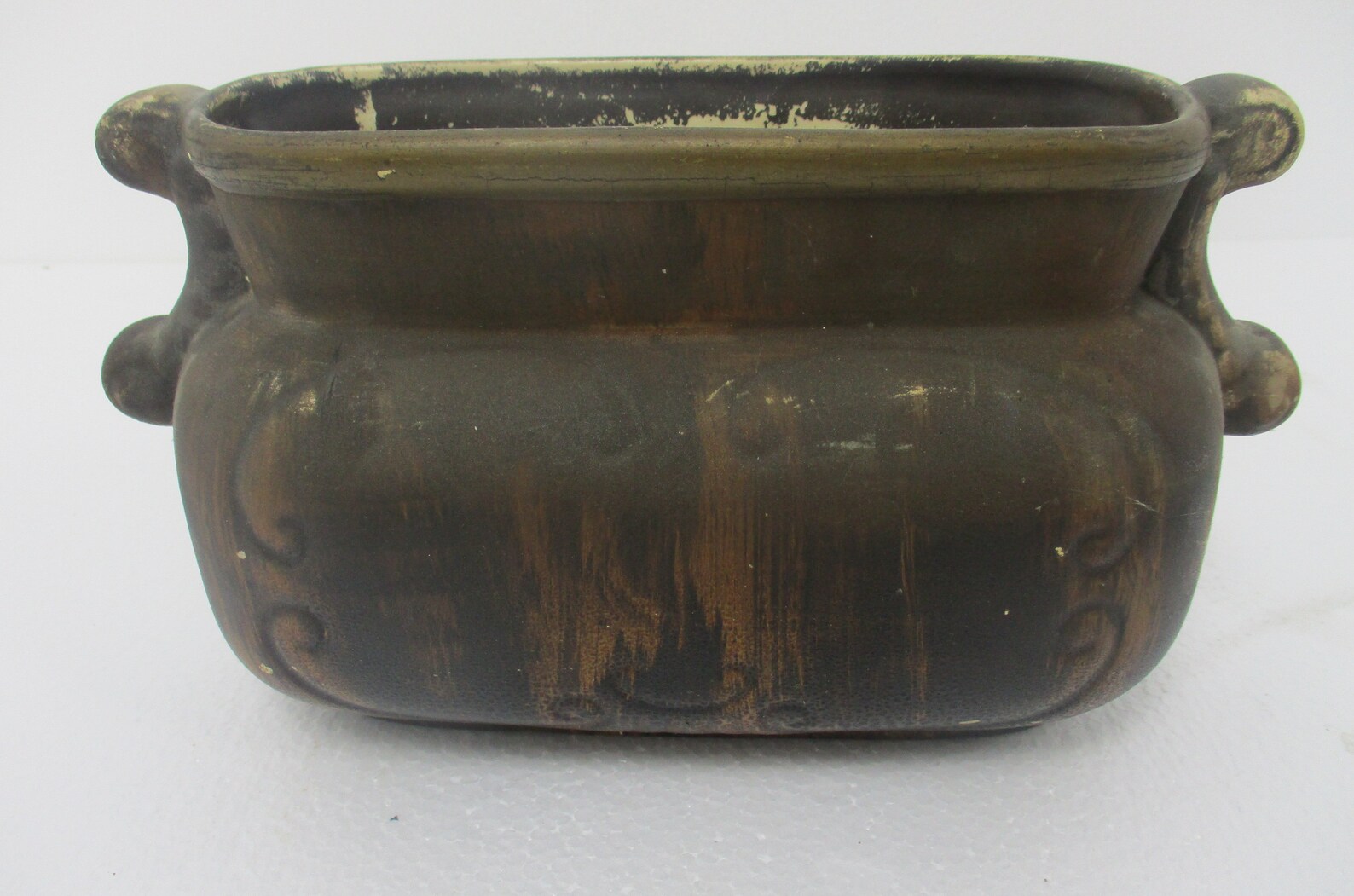 Planter Cache Pot French Pottery Faience Majolica Hand Painted ...