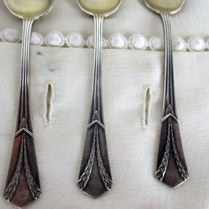 WMF Jugendstil Art Nouveau Albert Mayer Empire 11 Coffee Spoons Cutlery ...