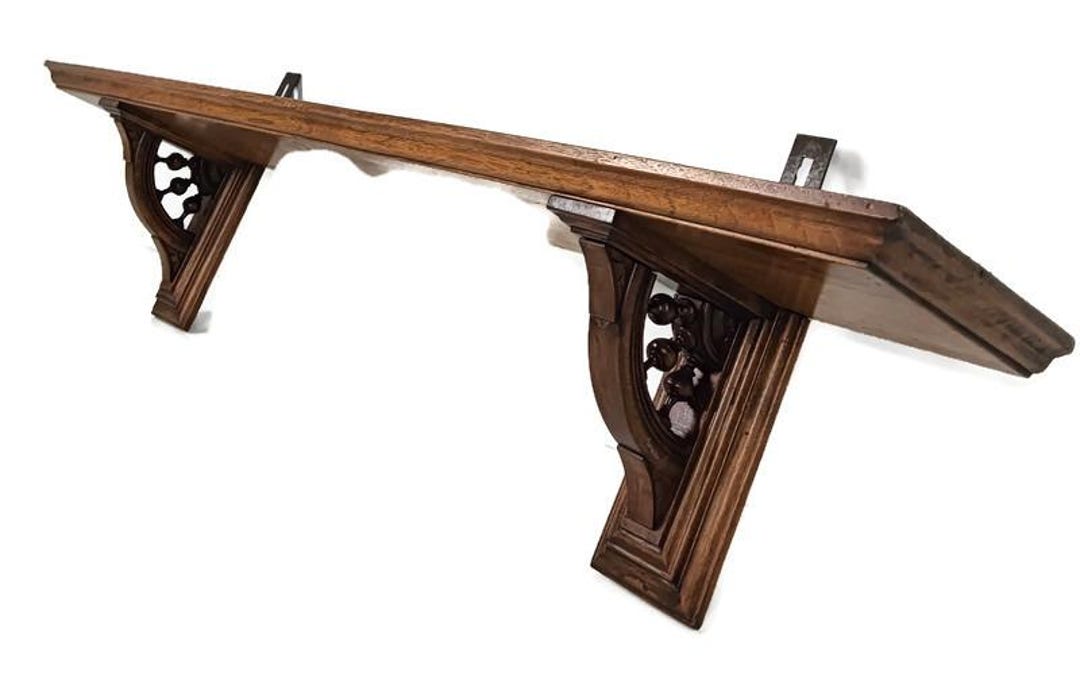 Breton France Carved Wooden Shelf Unit Wall Hanging Antique Beautiful ...