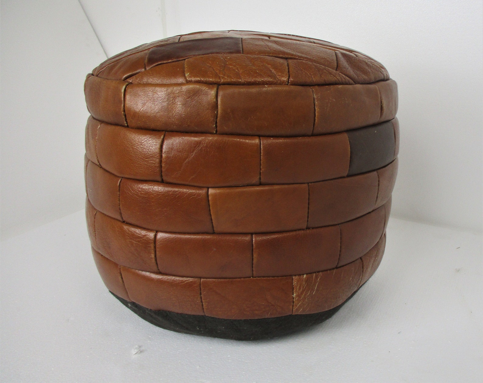 Retro Patchwork Footstool Stool Pouf Cut and Sew Ottoman Seat | Etsy