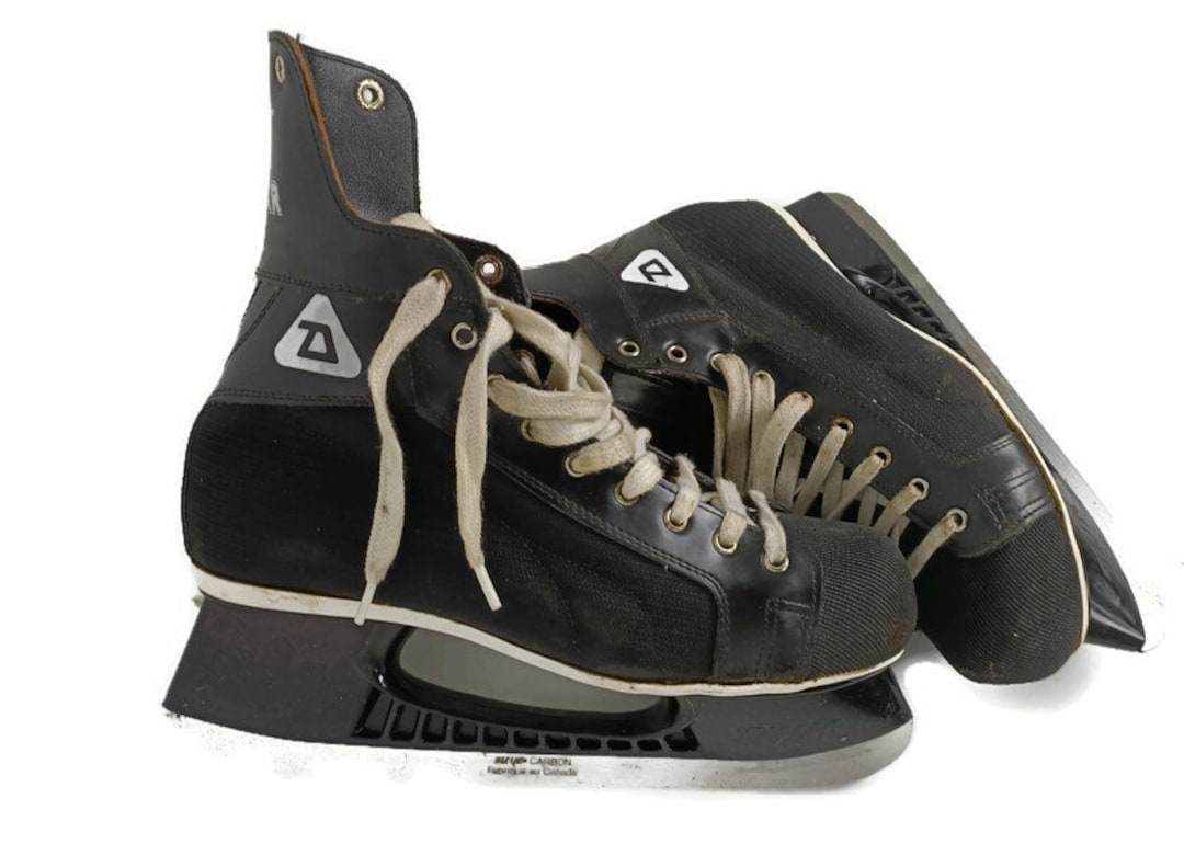 Vintage Daoust Black Ice Hockey Skates Size 41 European Size - Etsy