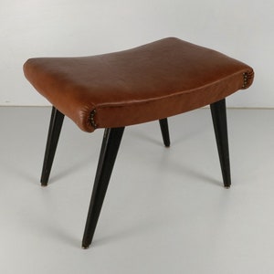 Vintage Footstool Ottoman Foot Rest Bench Poof Mid Century Modern - Etsy