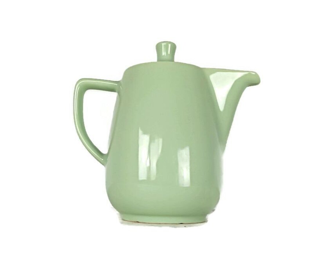 Melitta Germany Vintage Mint Green Ceramic Tea Coffee Pot Rockabilly ...